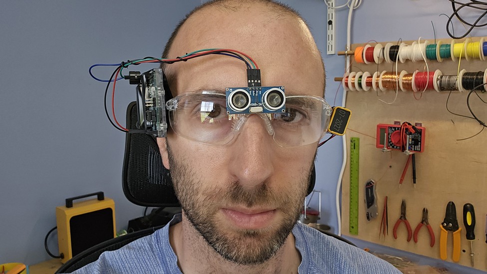 Arduino Obstacle Detecting Glasses With Ultrasonic Sensor Science Project